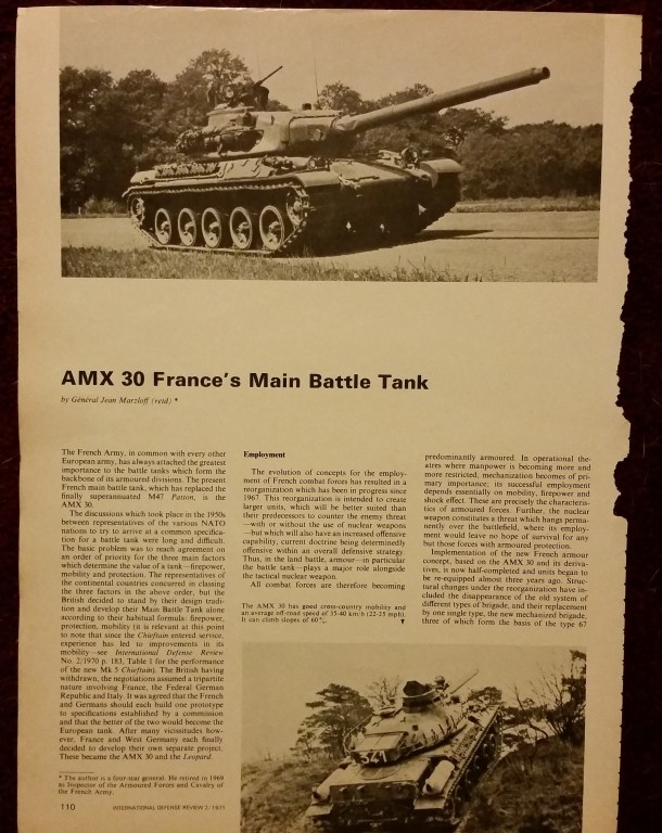 From the Vault: AMX-30 articles – Tank and AFV News