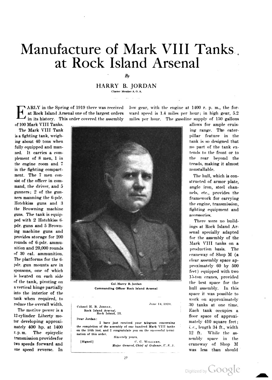 From the Vault: Ordnance article on Mark VIII tank – Tank and AFV News