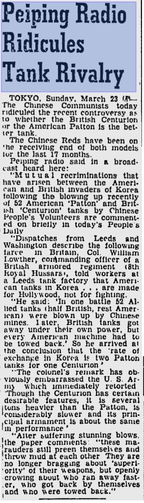 From the Vault: Newspaper articles on US Korean War tanks – Tank and ...