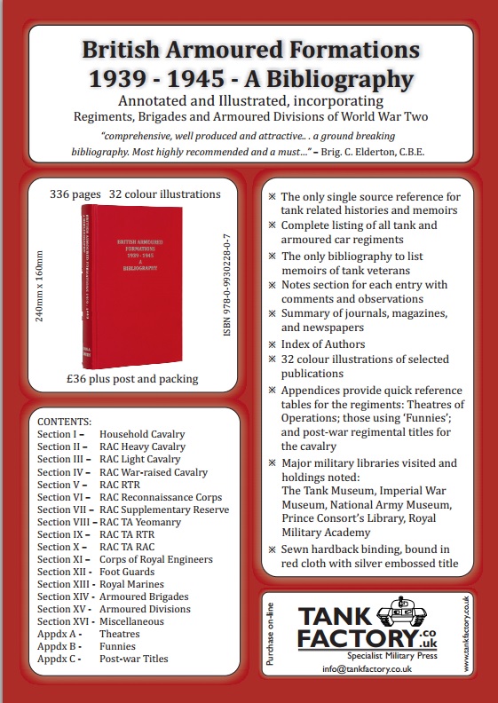 Book Alert: British Armoured Formations 1939 – 1945, A Bibliography ...