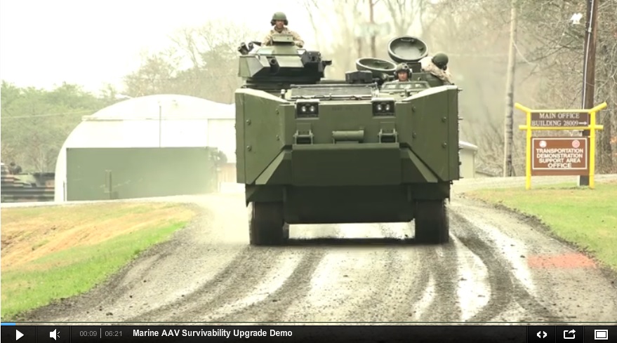 Marine AAV Survivability Upgrade Demo – Tank and AFV News