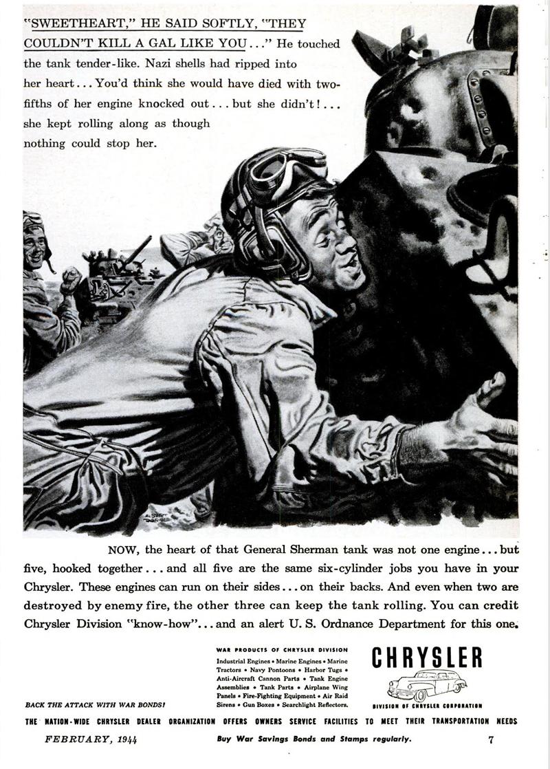 Photo of the Day: Chrysler Sherman Tank Ad – Tank and AFV News